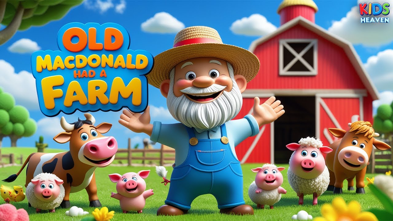 Old MacDonald Had a Farm - 3D Animation English Nursery Rhymes & Songs ...