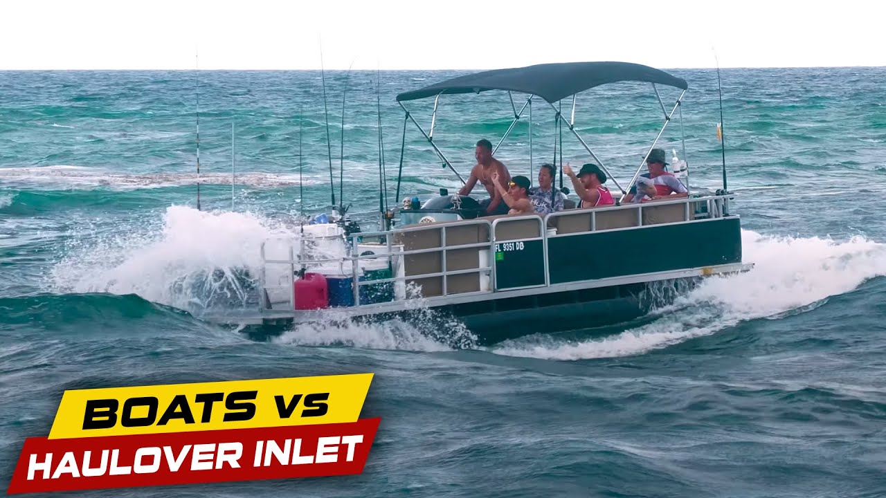 Pontoon Deep Sea Fishing and Rough Inlet? | Boats vs Haulover Inlet ...