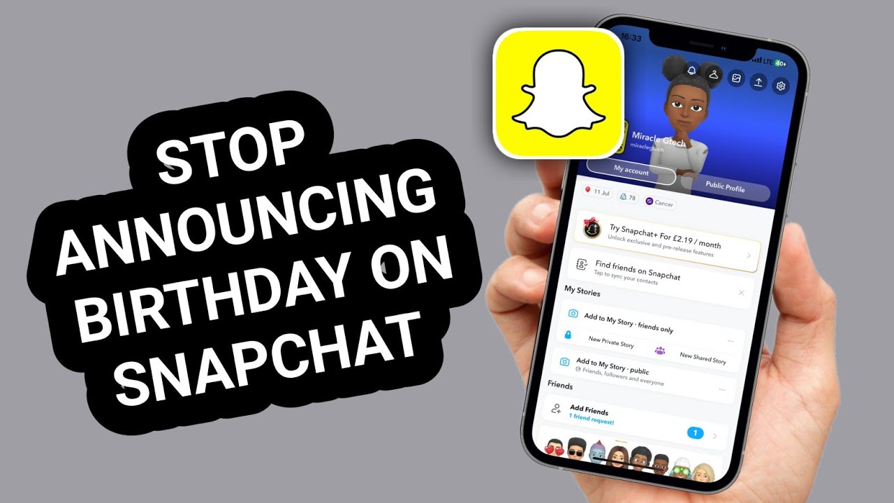 How to Stop Snapchat from Announcing Your Birthday - YouTube