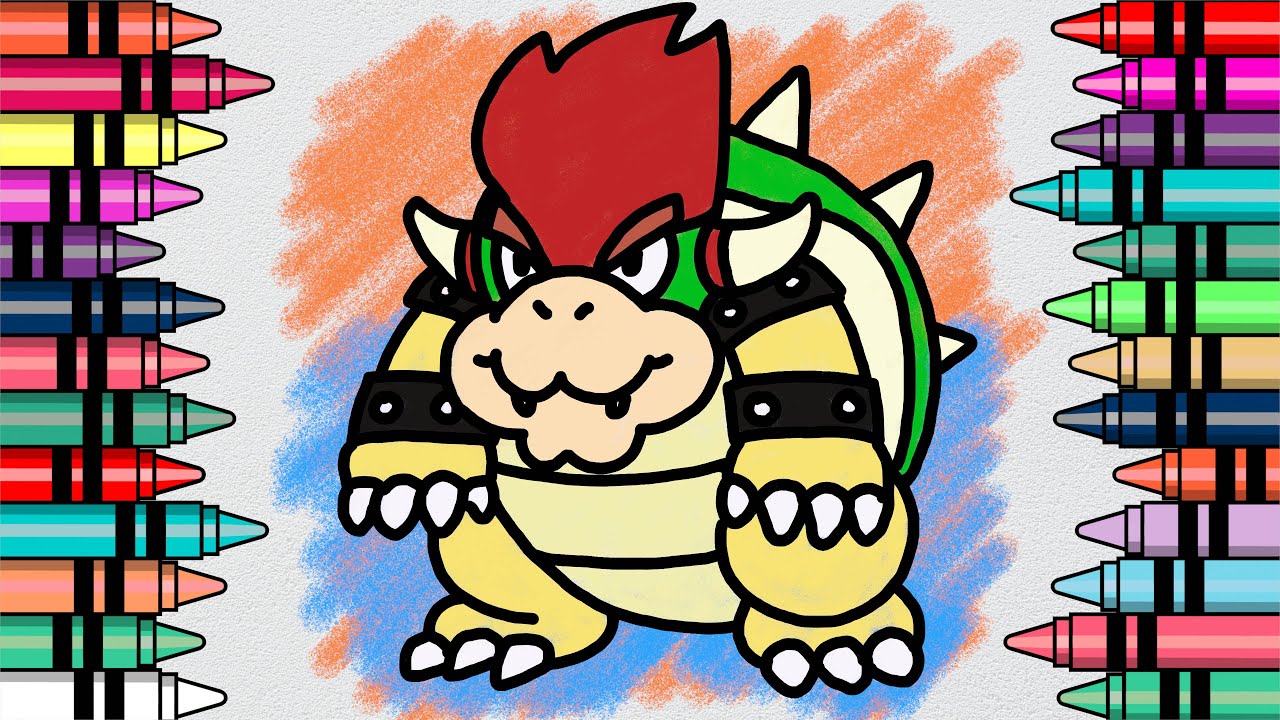 How to draw BOWSER / Drawing tutorial #supermariobros - YouTube