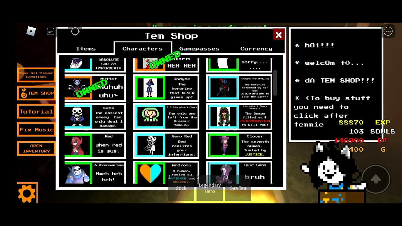 Undertale : Arena All New Codes - YouTube