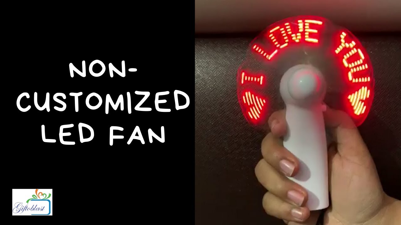 Non- Customized LED Fan | I LOVE YOU FAN | Best gift idea for her and ...