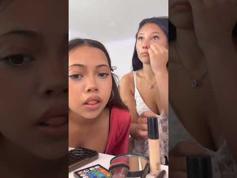 Routines🎉💕 we are doing makeup in the room💄🪮👗👭