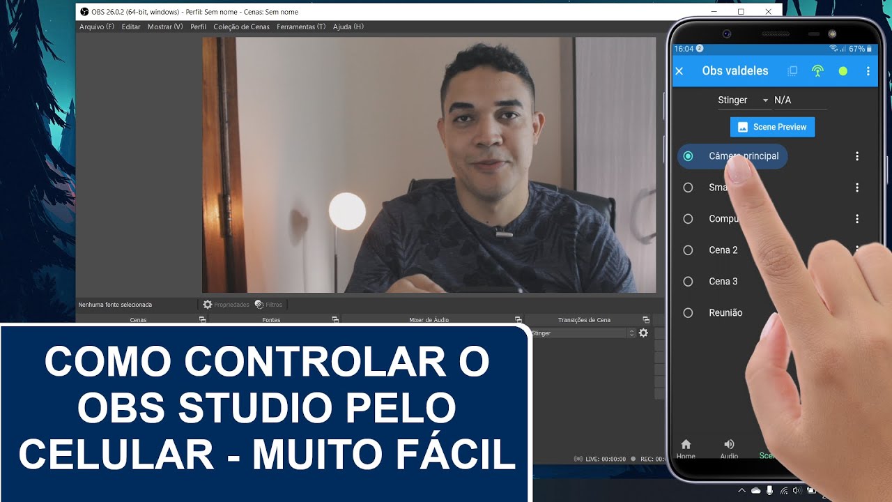 Como controlar o OBS Studio pelo celular - Muito Fácil - YouTube