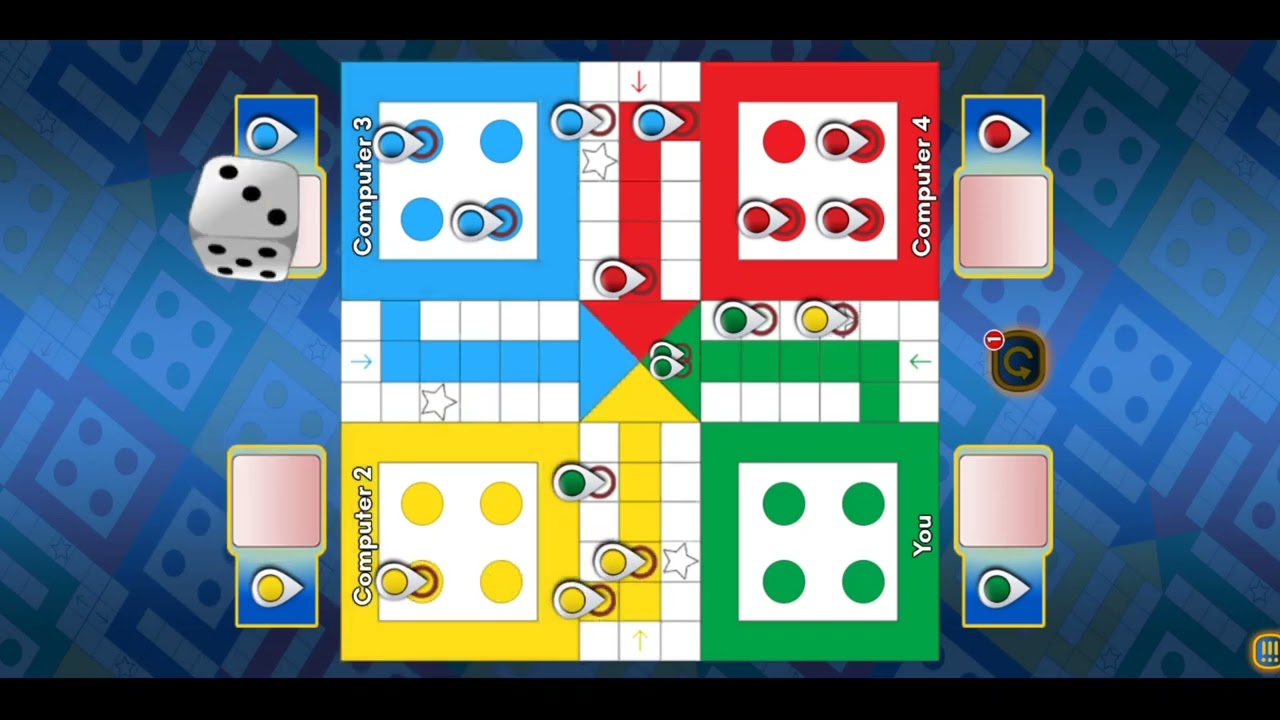 How to Play Ludo King - 4 Player Match With Computers #12 - YouTube