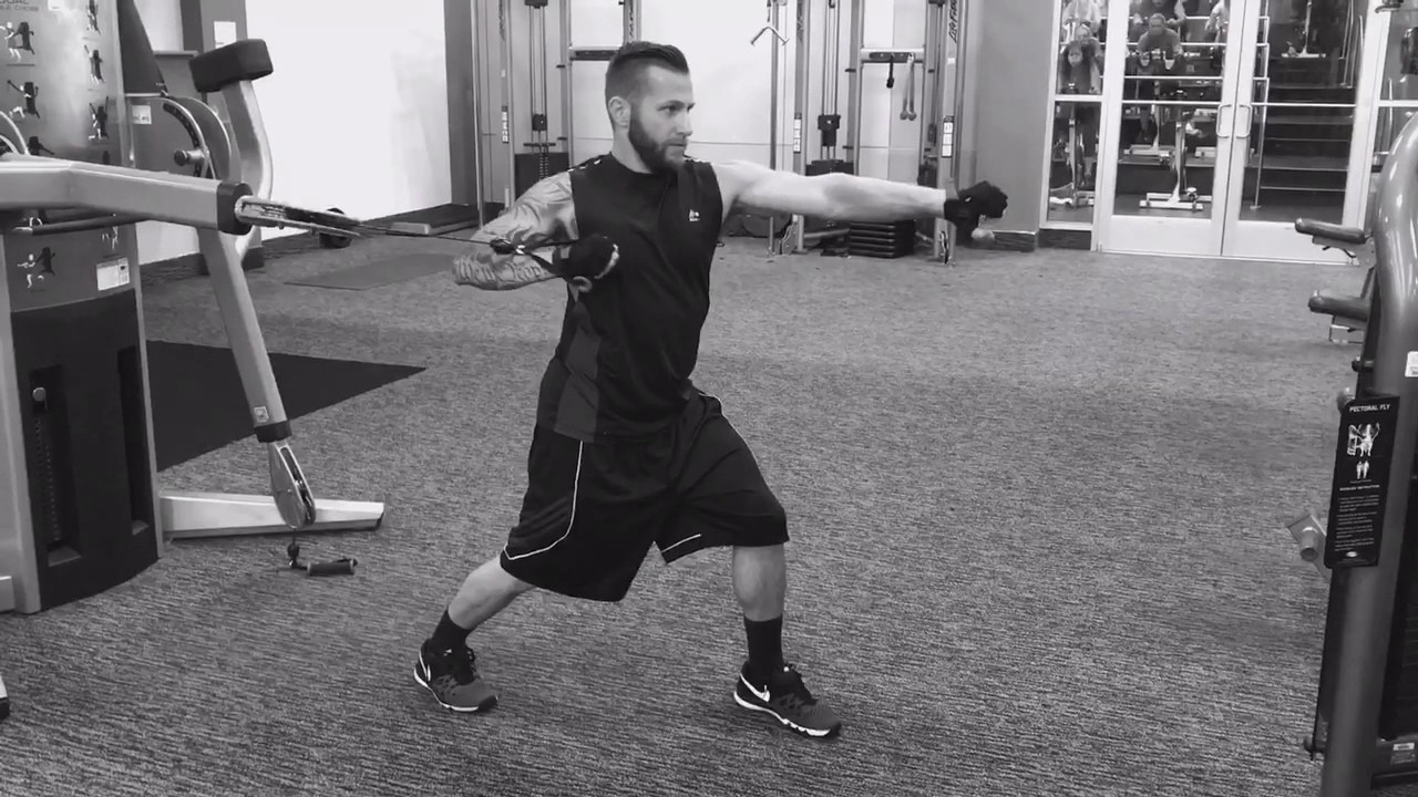 Single Arm Cable Push - YouTube