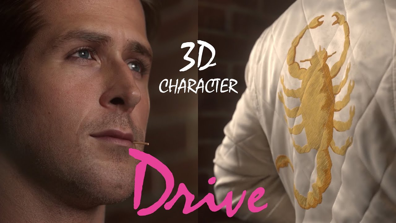 Drive Fan Art 3D Character (Ryan Gosling) - YouTube