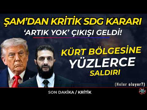 Şam'dan SDG Kararı: 'Artık Yok' Çıkışı! Kürt Bölgesine Füze Yağmuru, ortalık karıştı!