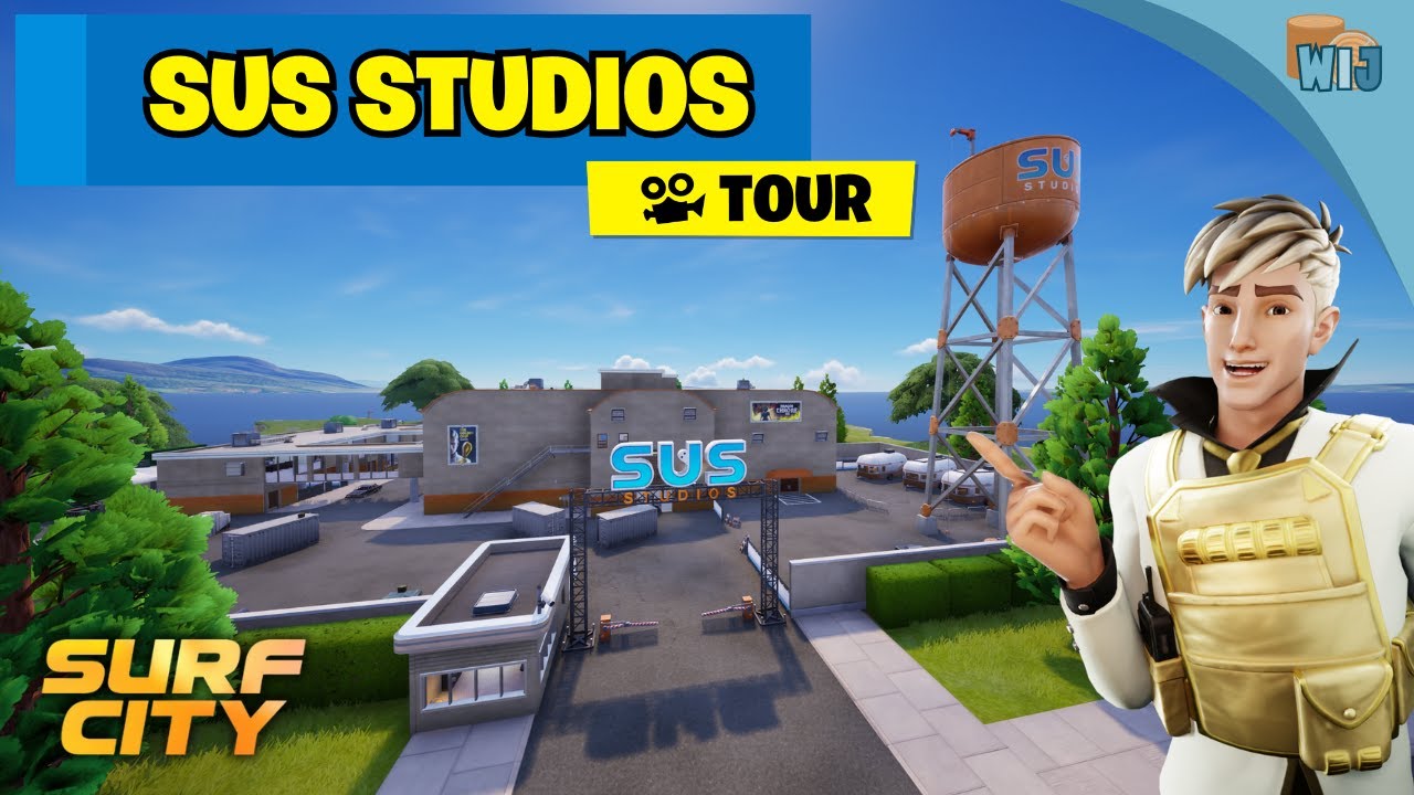 Sus Studios Tour | Fortnite Reload Surf City - YouTube