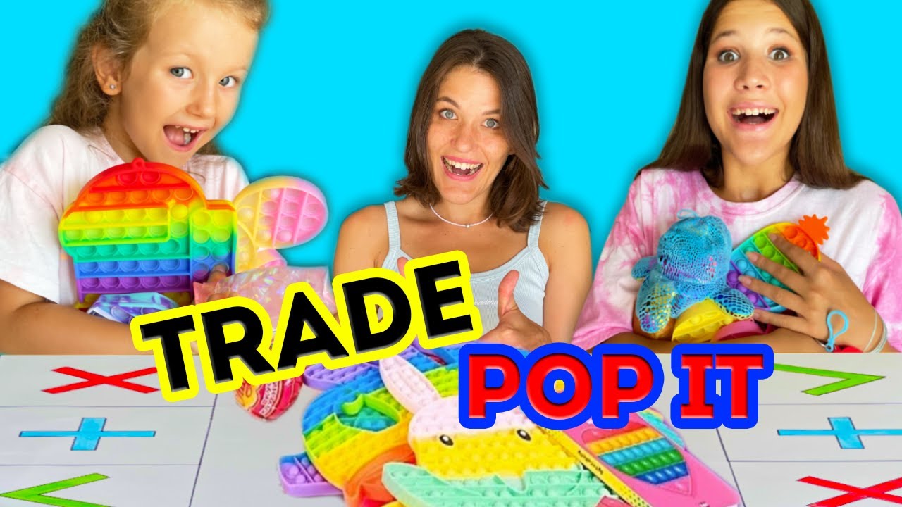 TRADEO de POP IT! Hacemos el Intercambio de FIDGET TOYS!! | Yippee ...
