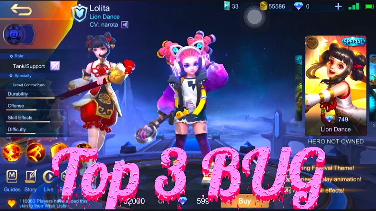 Top 3 bug mobile legends bang bang 2020 /Kon Tunsay - YouTube