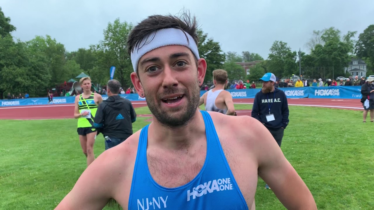 Kyle Merber after running 4:04 off of 3 weeks of training - YouTube