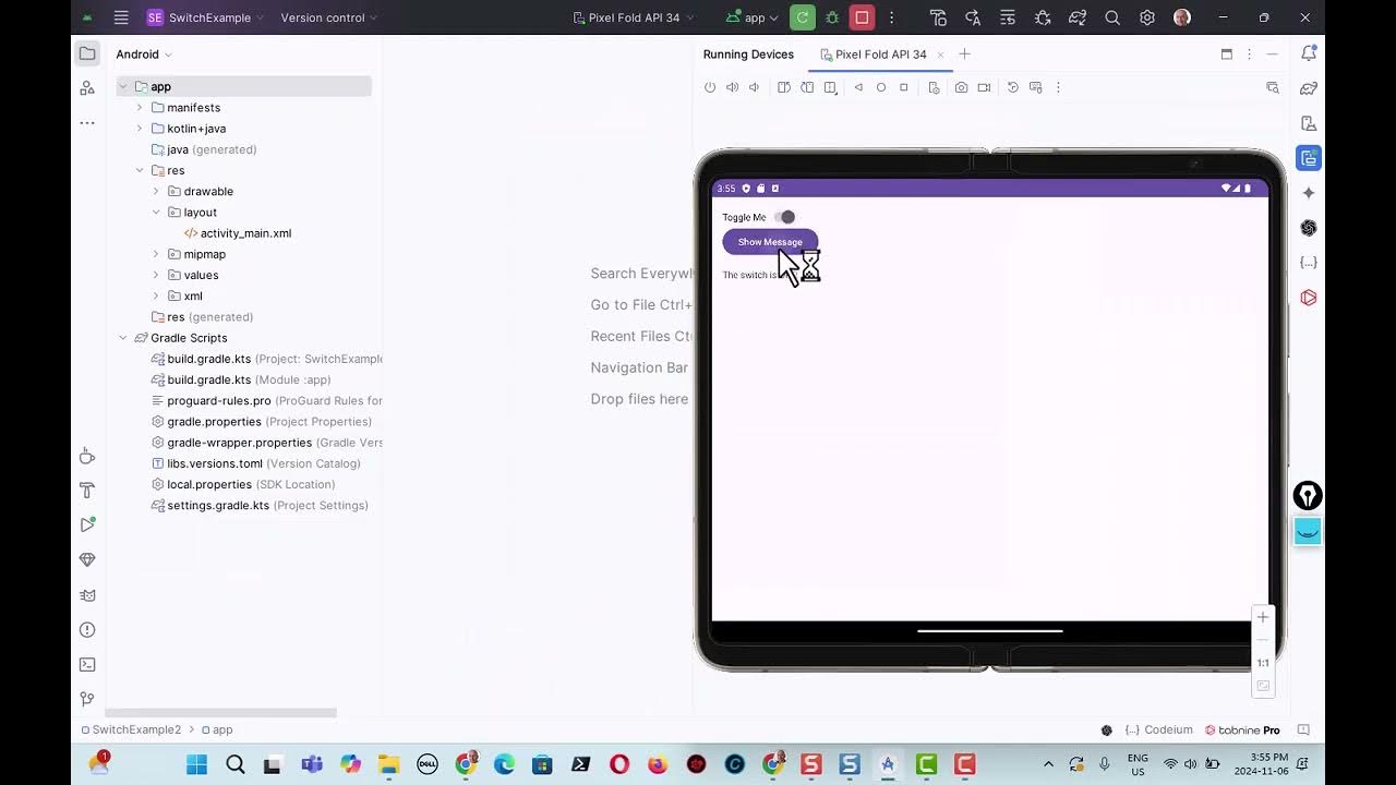 Android Switch Control - YouTube