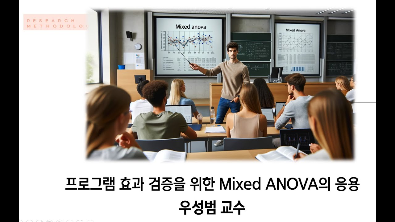 프로그램 효과검증을 위한 Mixed ANOVA - YouTube
