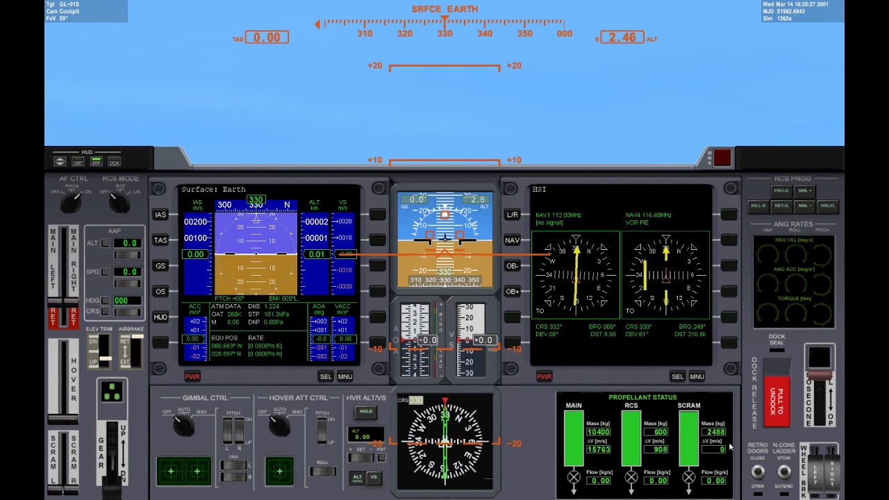 Orbiter 2016 Tutorials 3- Long Distance Flying in the Delta Glider ...