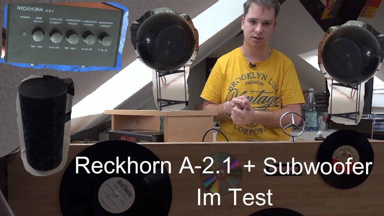 RECKHORN A-2.1 mit S-15 + Subwoofer H-100 Unboxing / Review - YouTube