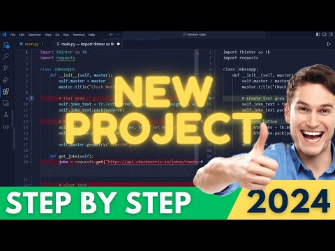 How to Create New Project in Visual Studio Code (2024) - VSCode Tutorial