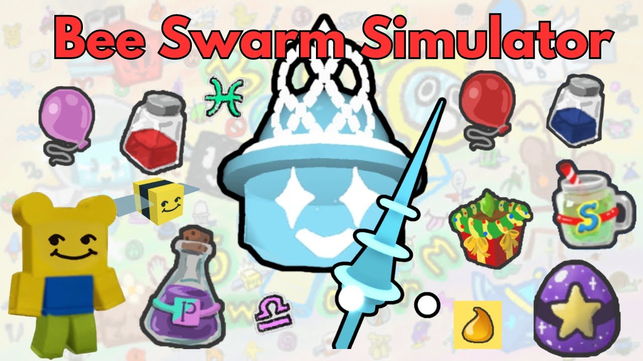 Playing Bee Swarm Simulator with Viewers and Giving STICKERS on a *FREE* Private Server (BEESMAS ...