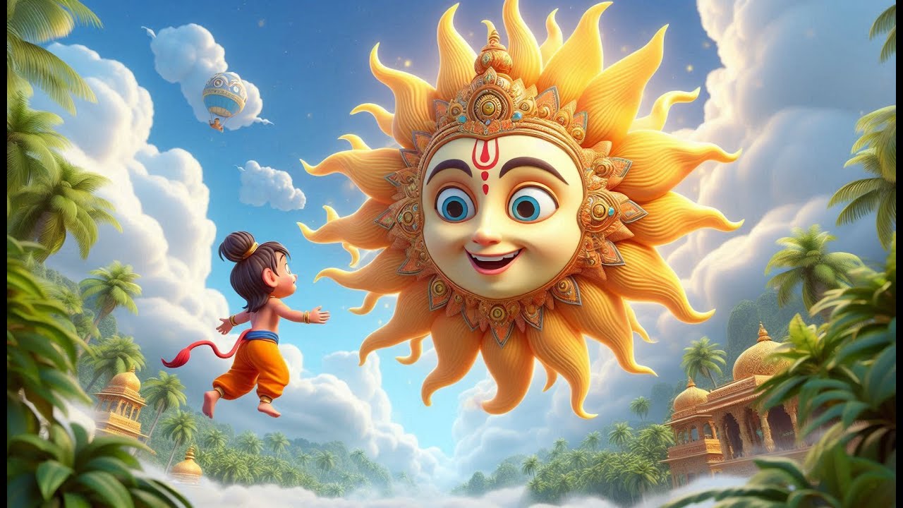 Bal Hanuman and the Sun Story | AI Cartoon Video - YouTube