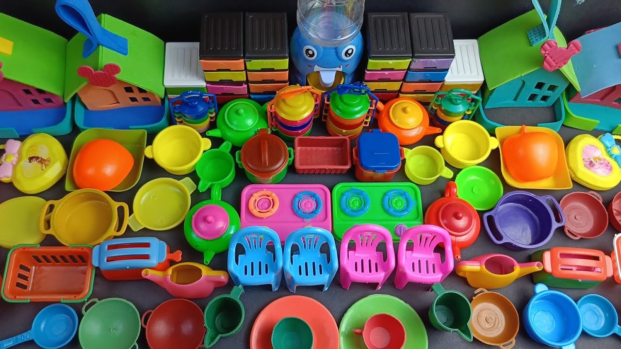 4 Minutes Satisfying with Unboxing Review Miniature Kitchen Playset ...