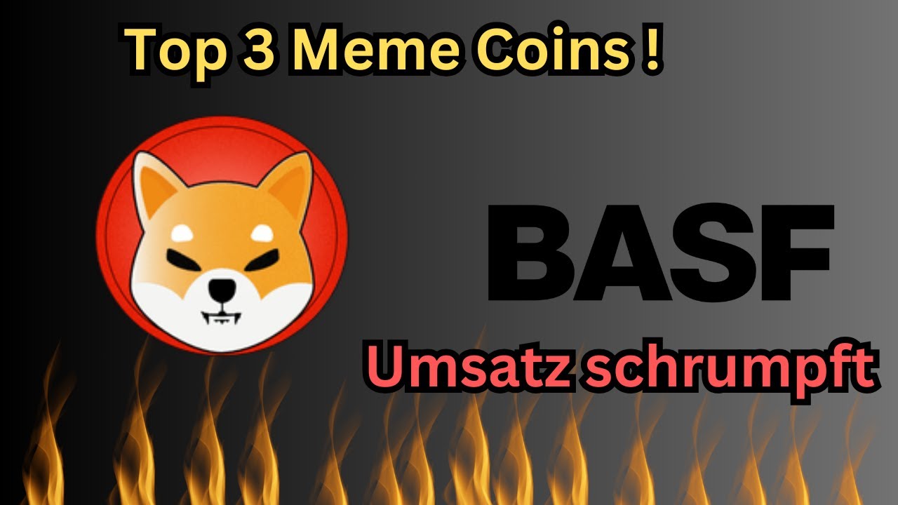 Top 3 Meme Coins unter 2 $ ! BASF Aktie Umsatz schrumpft ! Thyssenkrupp ...