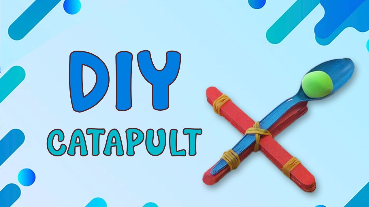 DIY Catapult - Easy & Powerful Mini Launcher - YouTube