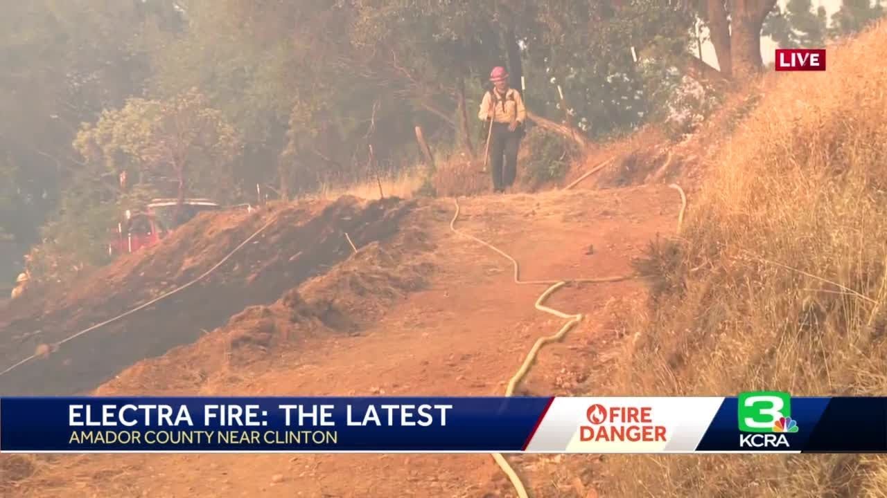 Electra Fire July 6 morning update - YouTube