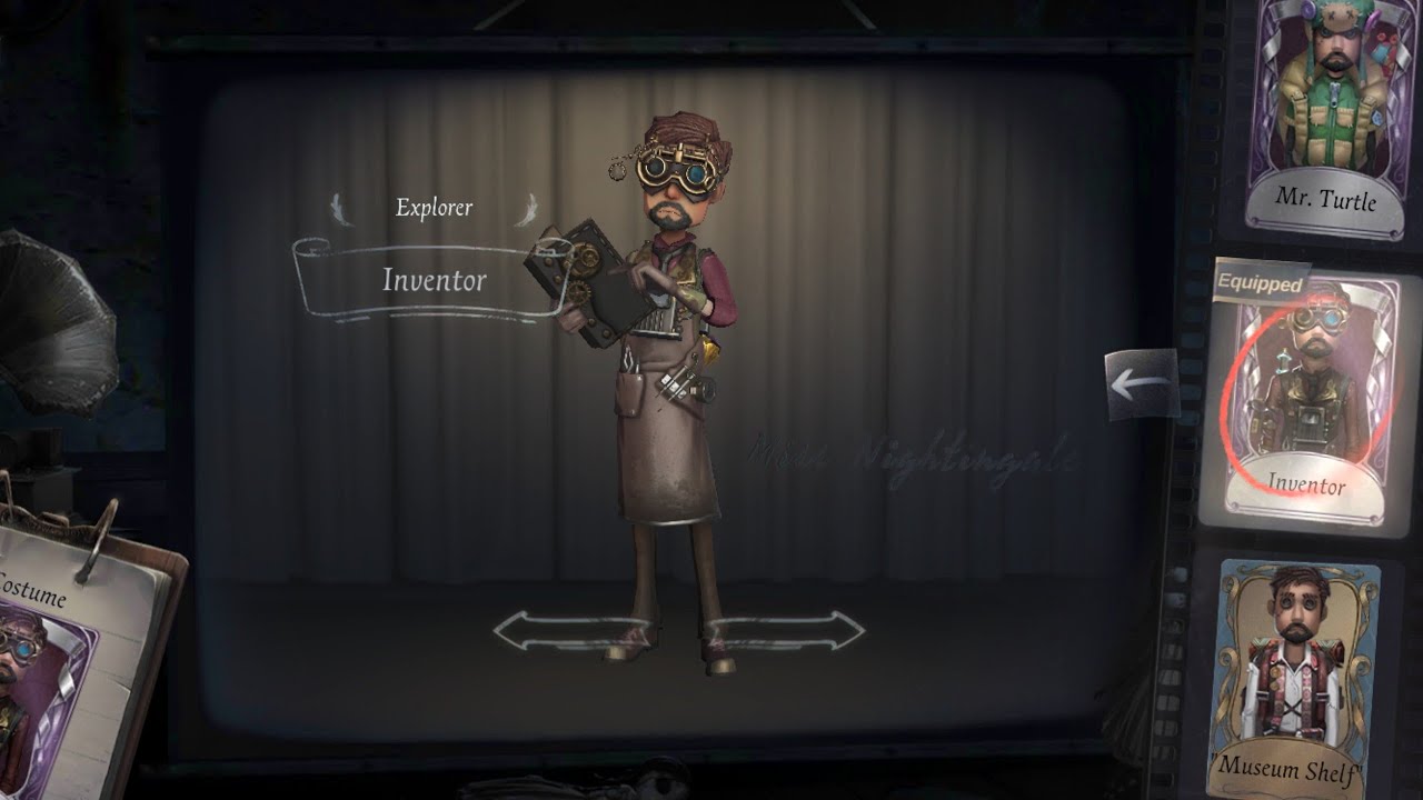 Identity V Explorer Inventor outfit showcase! - YouTube