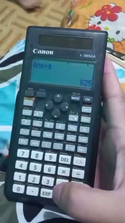 Did you know you can store data to numbers in Canon Calculators? - YouTube