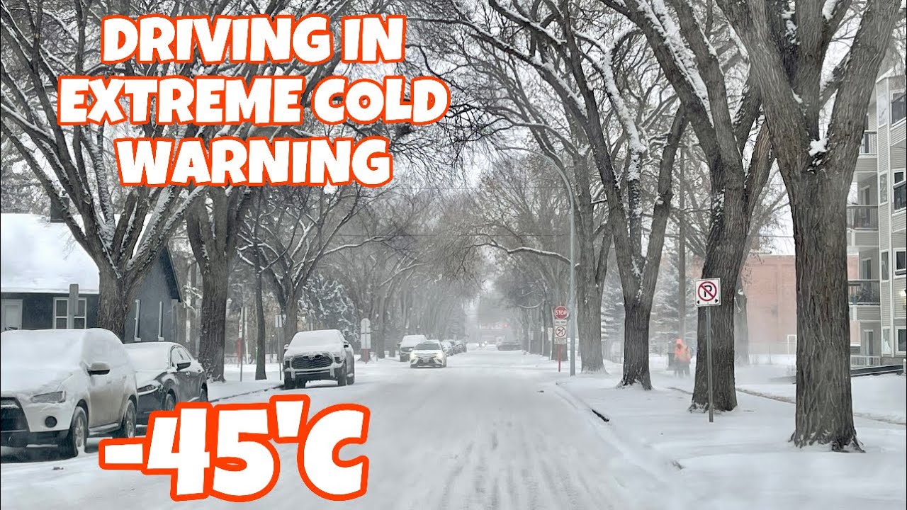 DRIVING IN EXTREME COLD WARNING IN EDMONTON | Life in Canada - YouTube