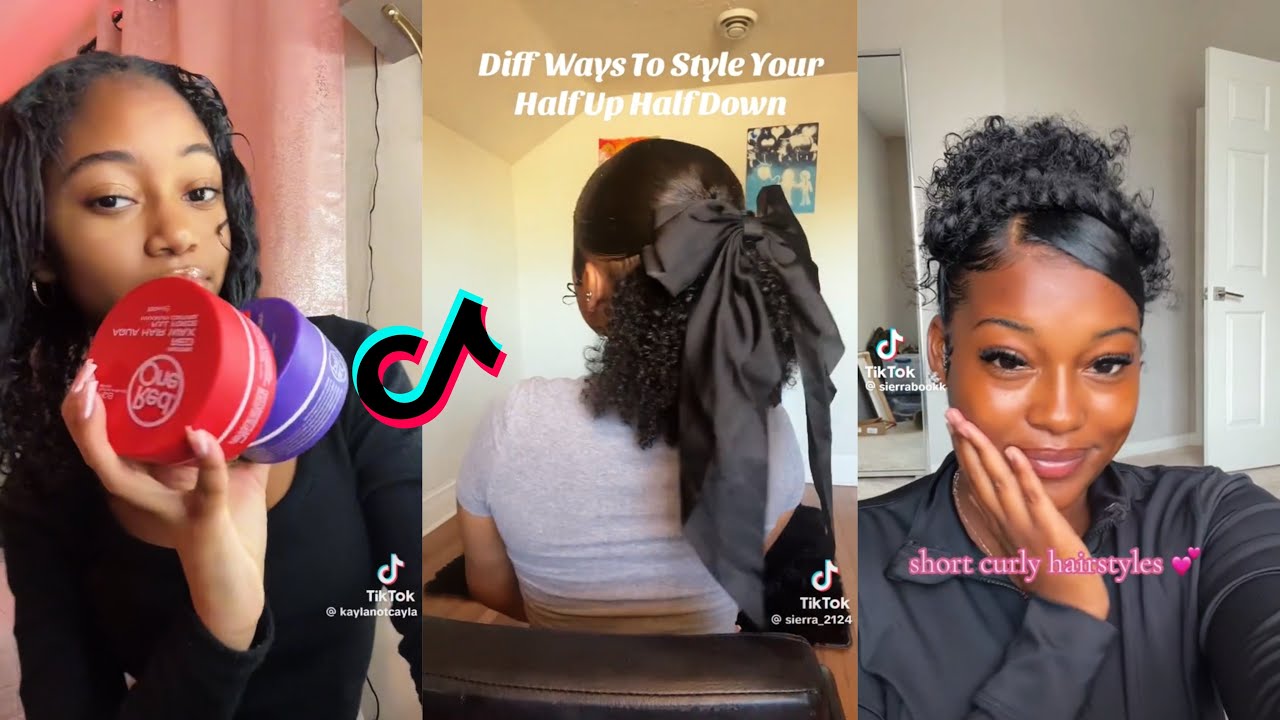 CUTE CURLY HAIRSTYLES TIKTOK COMPILATION 2 - YouTube