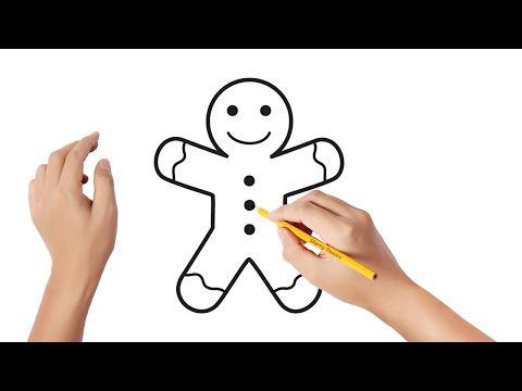 Comment dessiner un biscuit de Noël