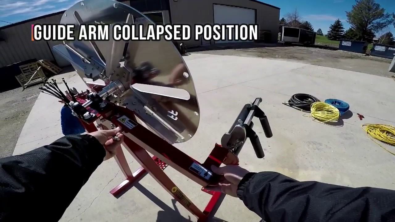 How to reel lay flat hose, extension cords, gas hose and rope with a ...