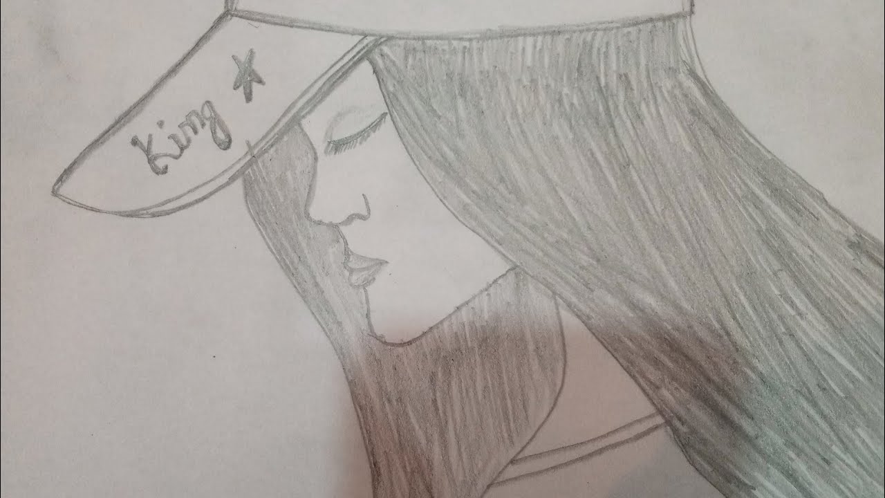 girl drawing idea/ how to sketch a girl shape for bigginers - YouTube