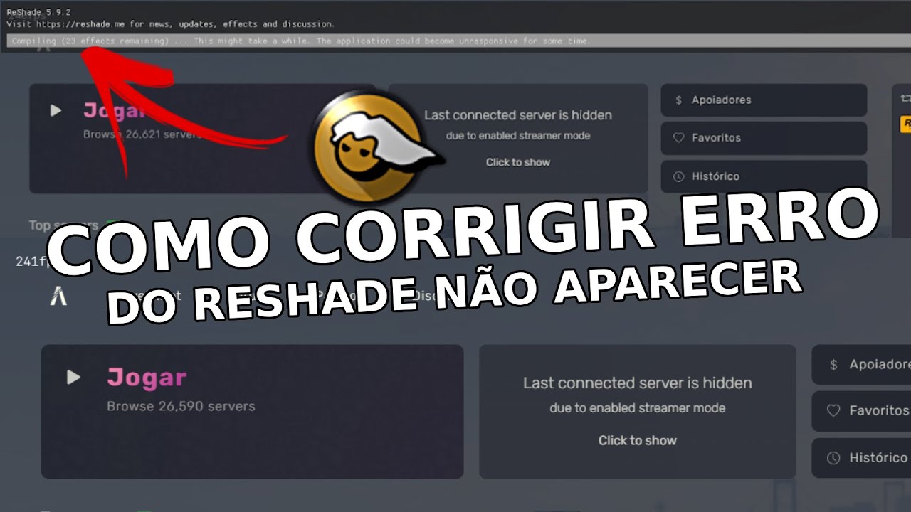 COMO CORRIGIR ERRO DO RESHADE NÃO APARECER NO FIVEM! - YouTube