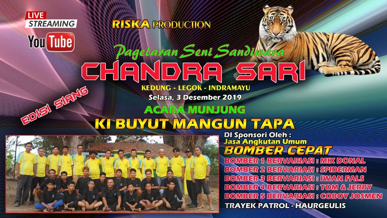 LIVE STREAMING CHANDRA SARI MUNJUNG KI BUYUT MANGUN TAPA EDISI SIANG - YouTube