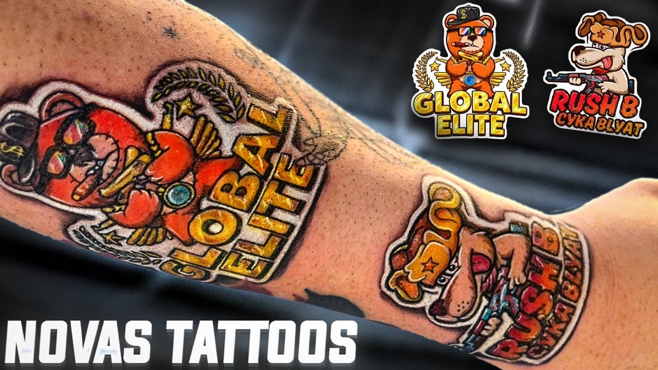 Fiz duas TATTOOS de CSGO no meu BRAÇO! ( Ficou ABSURDO ) - YouTube