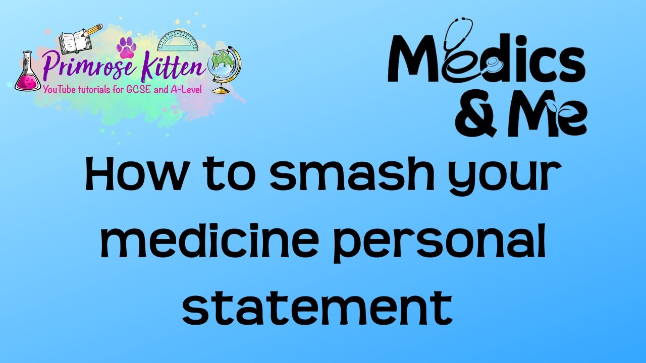 How to smash your medicine personal statement workshop - YouTube