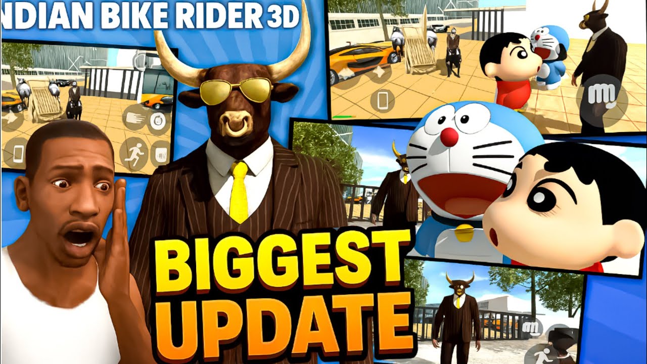 New sky + Bull Character INDIAN BIKES DRIVING 3D NEW UPDATE ALL SECRET ...