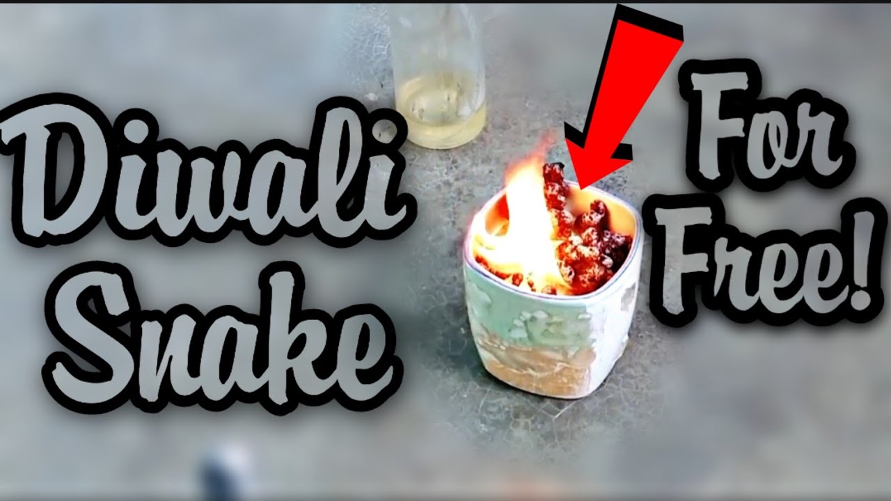 Easy diwali snake at home / make a easy diwali snake / DIY diwali snake ...