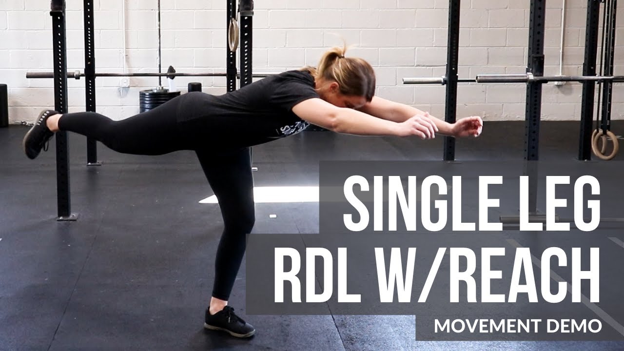 Single Leg RDL With Reach Movement Demo - YouTube