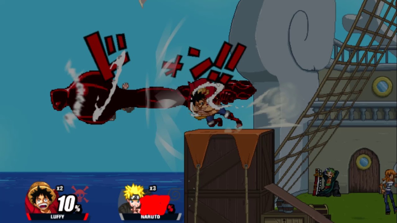 Luffy vs Naruto | Super Smash Flash 2 - YouTube