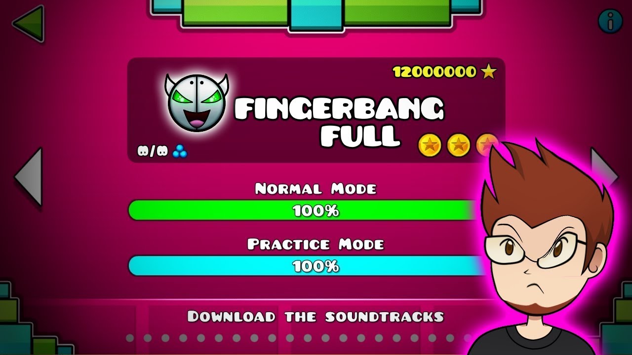 FINGERDASH FULL VER. (2.1) [GEOMETRY DASH 2.11] - YouTube
