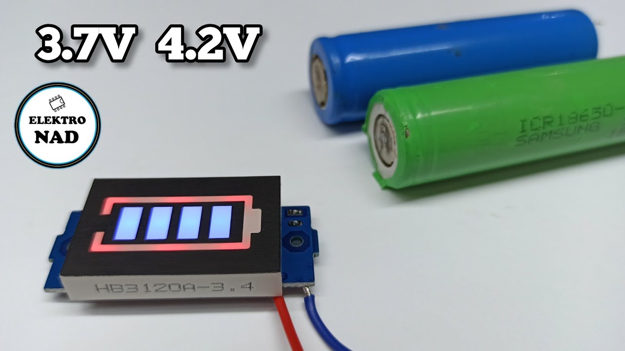 18650 battery level indicator module - YouTube