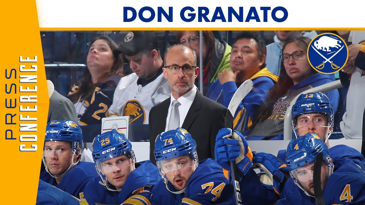 Don Granato Following 5-2 Loss to Las Vegas | Buffalo Sabres - YouTube