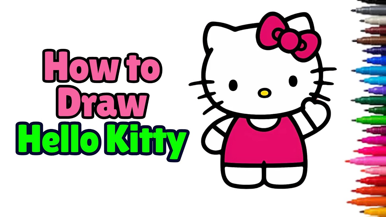 How to Draw a Hello Kitty Easy Step by Step for Kids | Draw Tickle ...