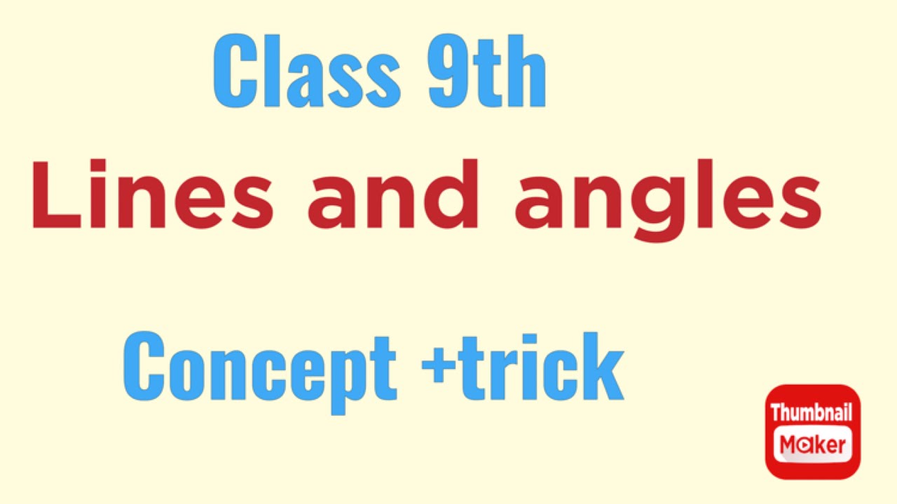 Class 9 | NCERT solution | lines and angles | concept + trick - YouTube