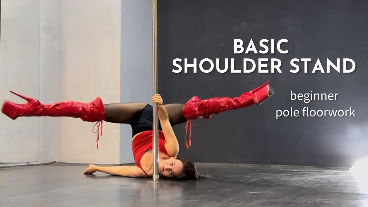 Basic Shoulder Stand | Pole Dance Floorwork for beginners - YouTube