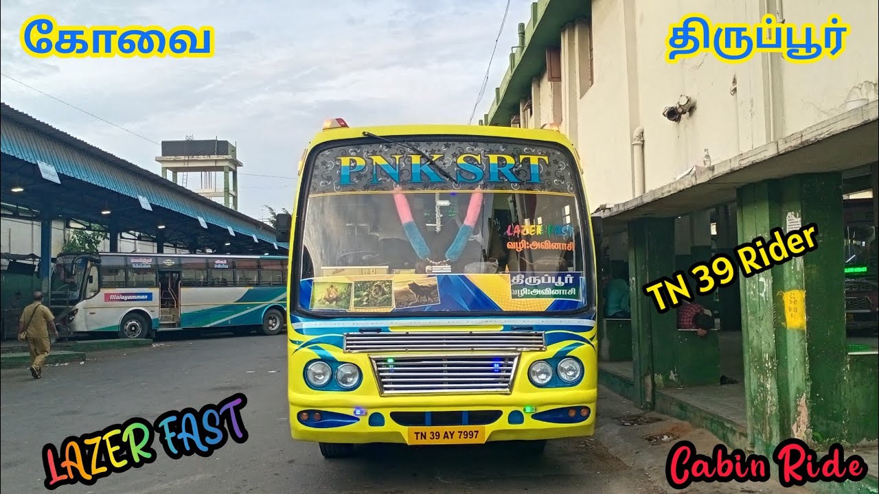 🌠 PNK SRT Bus Service 🔥 Tirupur ↔️ Covai 💥 Lazer Fast ☀ Cabin Ride 🏆 ...