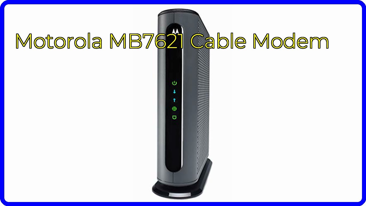 REVIEW (2024): Motorola MB7621 Cable Modem. ESSENTIAL details. - YouTube